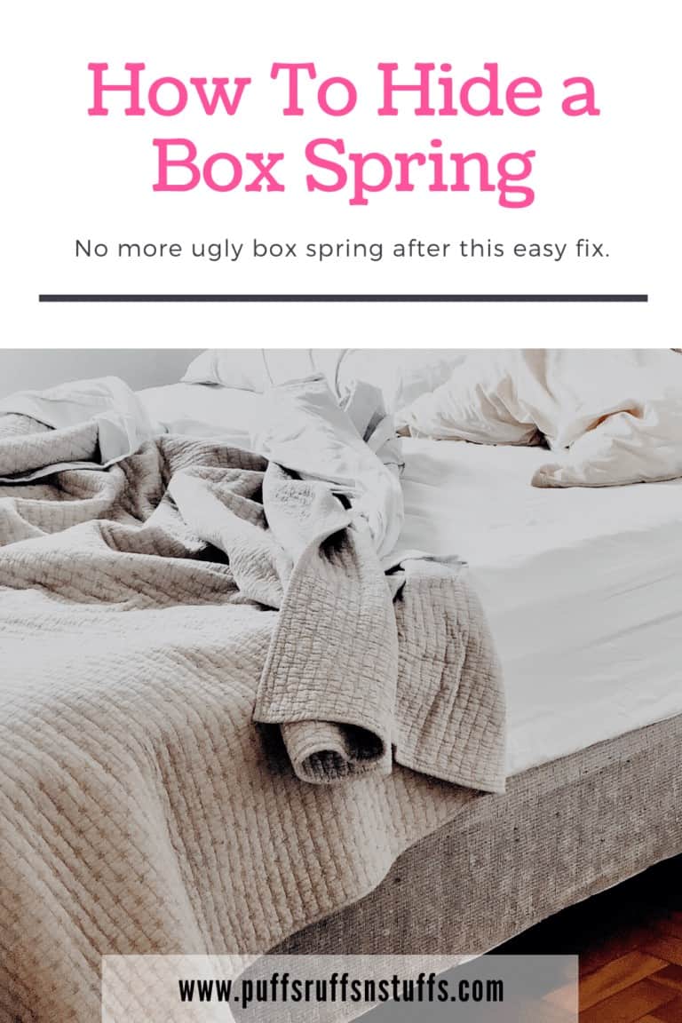 How To Cover And Hide A Box Spring Mattress Fast Puffs Ruffs N Stuffs